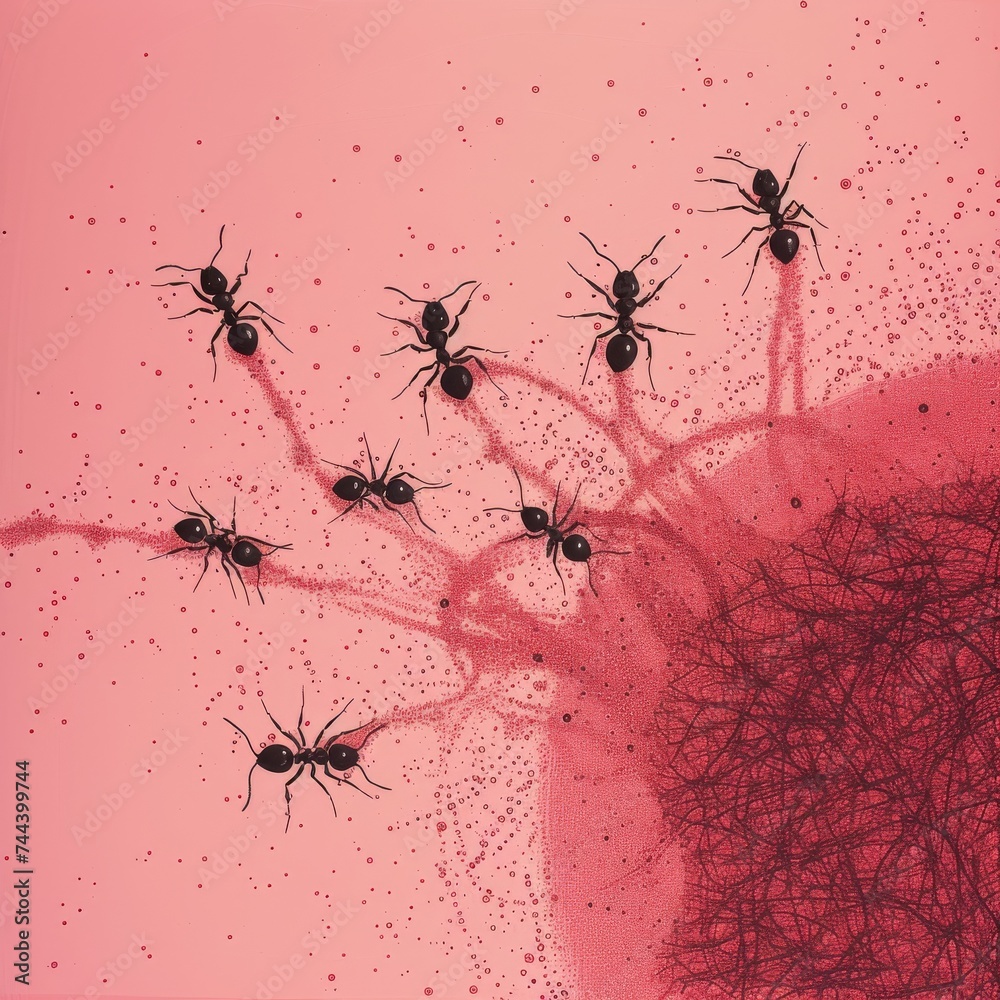 Illustrating the fascinating chemical trails used by ants to ...