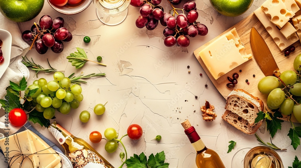 Food Pairing background, Combination of foods and their "flavor pairs ...