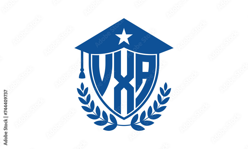 VAX three letter iconic academic logo design vector template. monogram ...