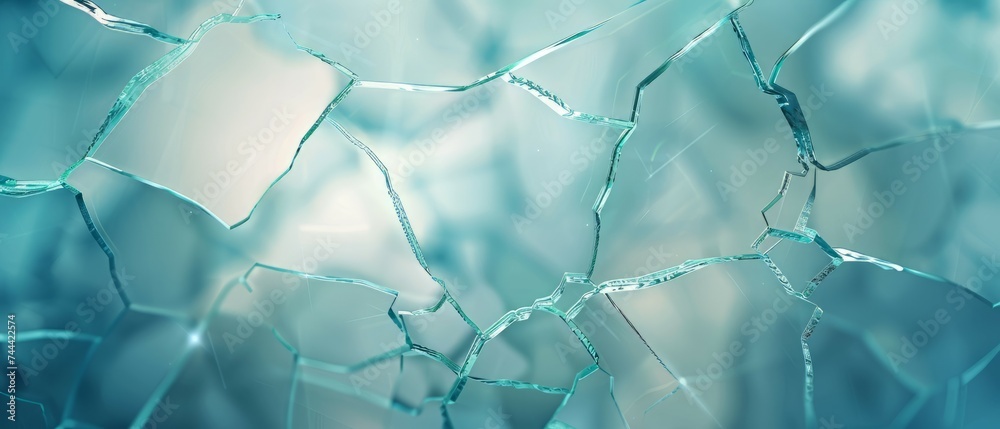 Broken glass fragmented surface texture background. Fragility and ...