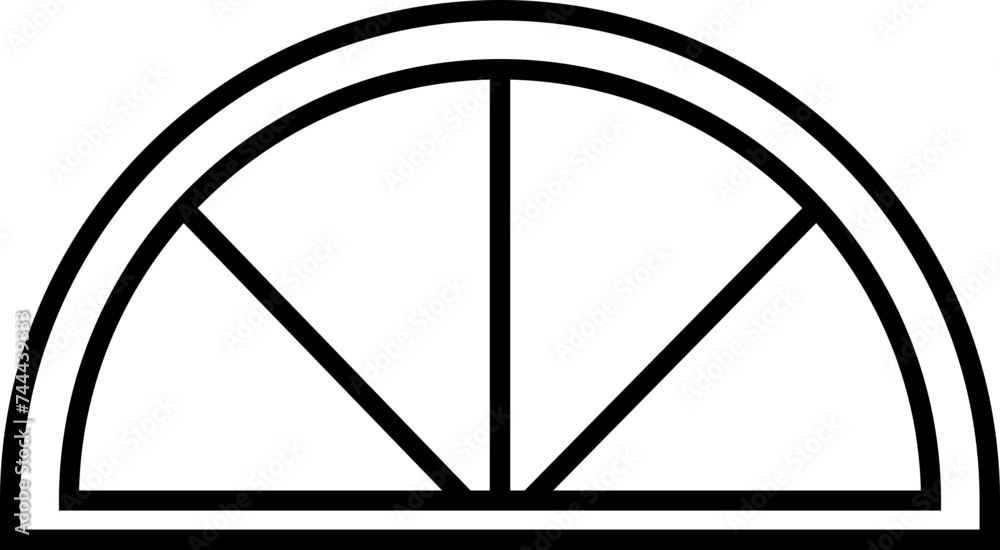 Window blinds icons line vector. Statutory different types of blinds ...