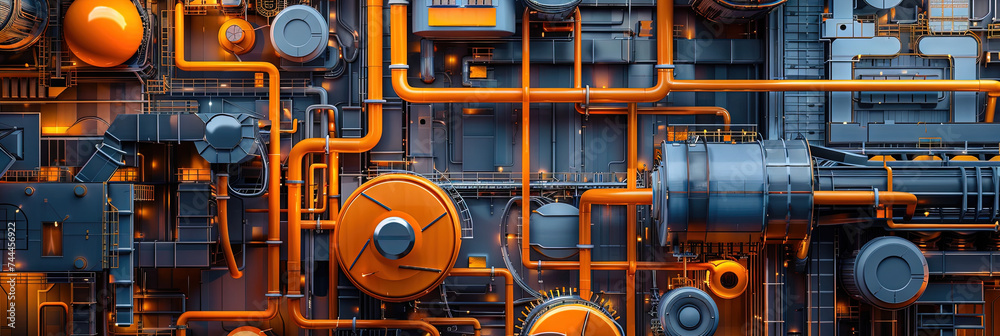 Engineering concept with mechanical gears and blueprints to design ...