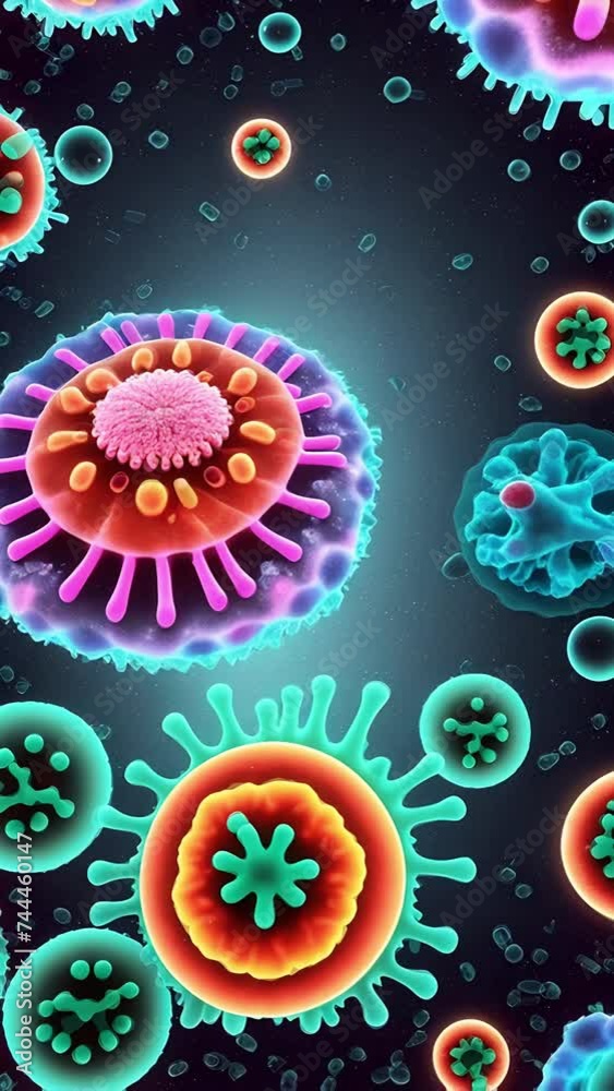 Microbiome intestine factories microbiota. Gut health. Many microbes ...