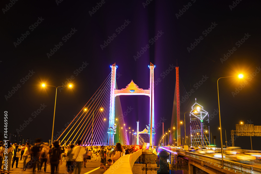 Expressway road traffic an important infrastructure in Thailand, The ...