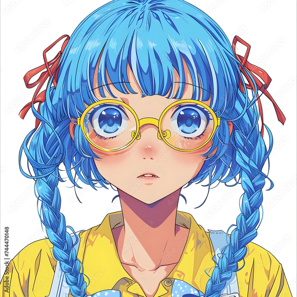 Spirited Schoolgirl Manga Character Design: Full of Life with Oversized ...
