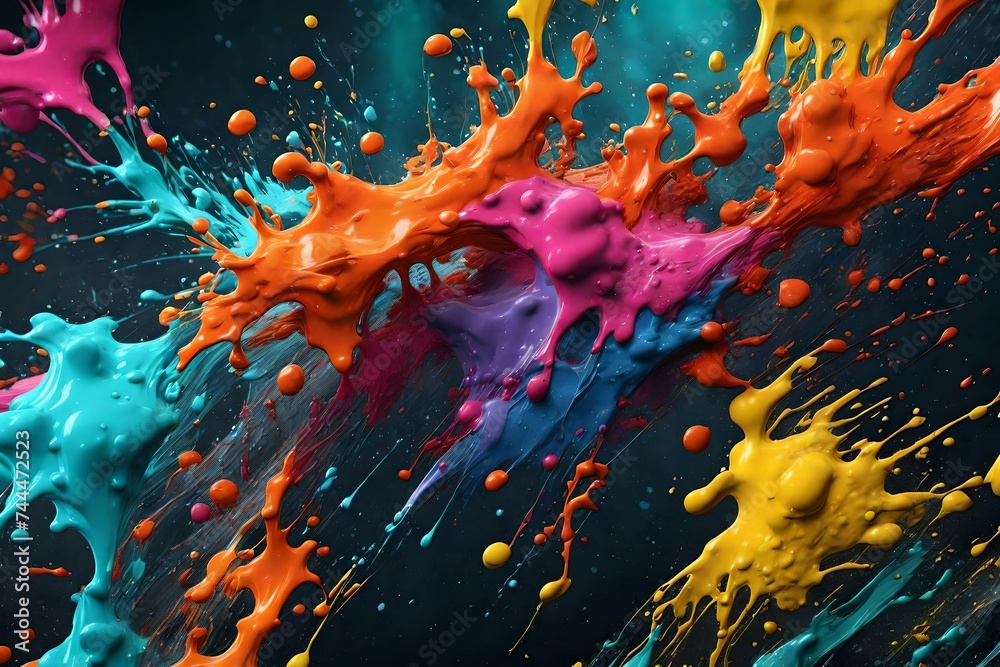 desktop wallpapers featuring paint splashes on various wallpaper Paint ...