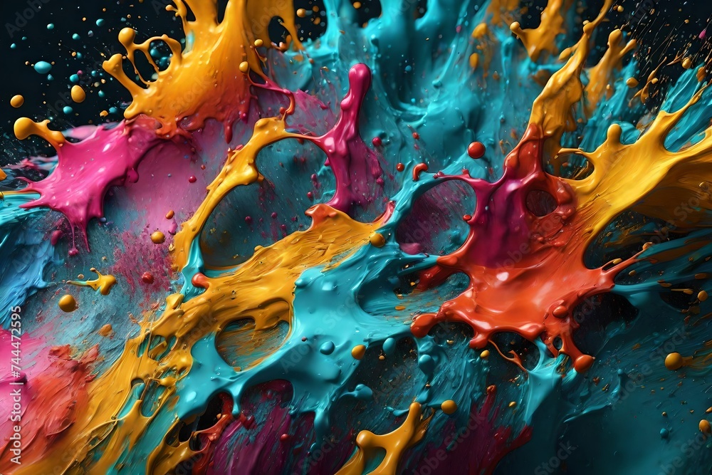 desktop wallpapers featuring paint splashes on various wallpaper Paint ...