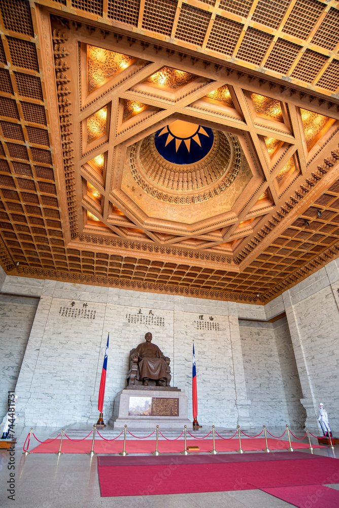 Taipei, TAIWAN- 18 Nov: The main gate of National Chiang Kai-shek (CKS ...