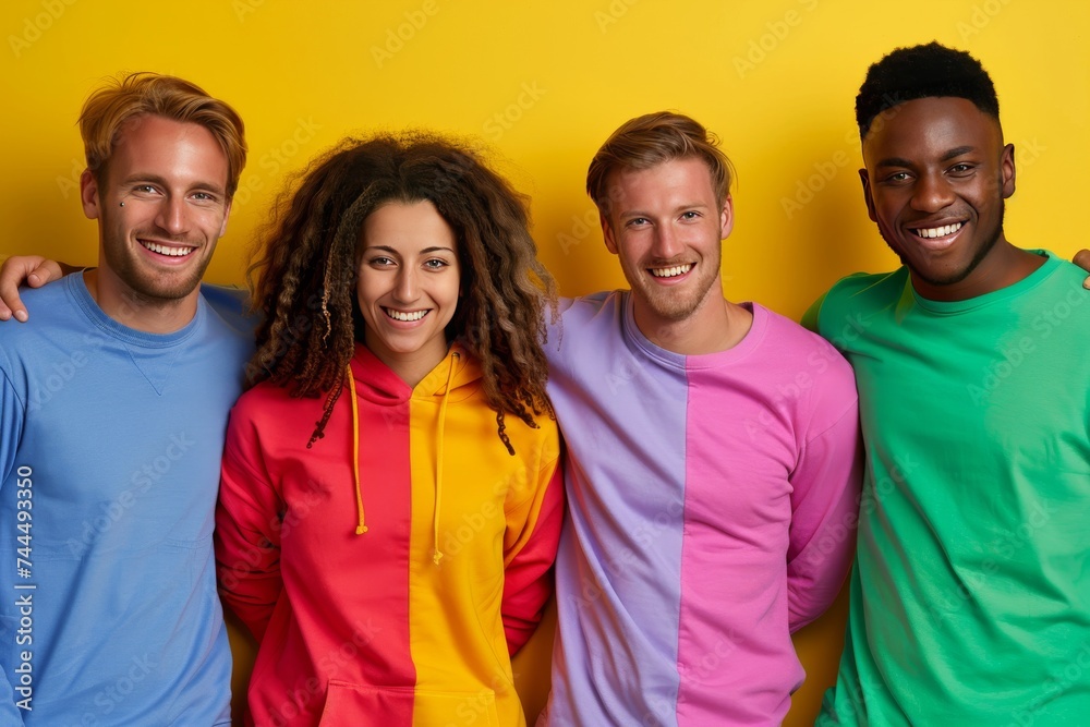 LGBTQ Pride gender roles. Rainbow made to measure colorful ...