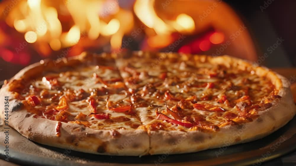 A slice of heaven with a fiery kick this hot pepper pizza features a ...
