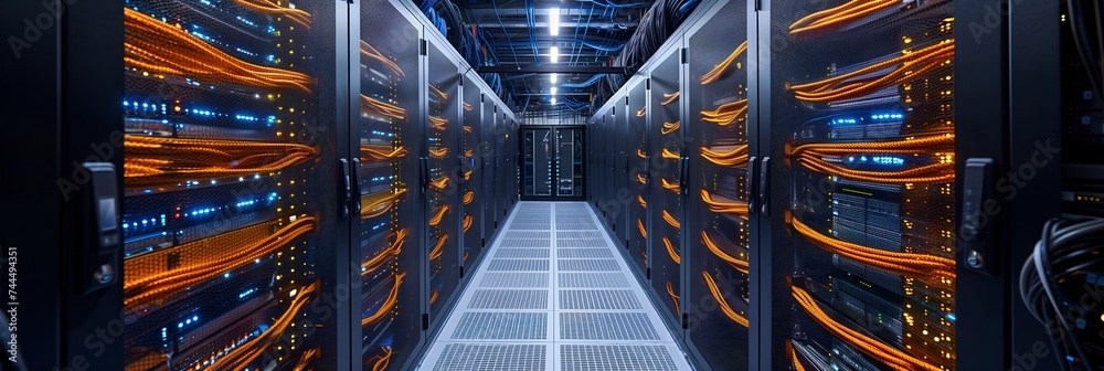 Server data center and network, hard drive devices in high performance ...