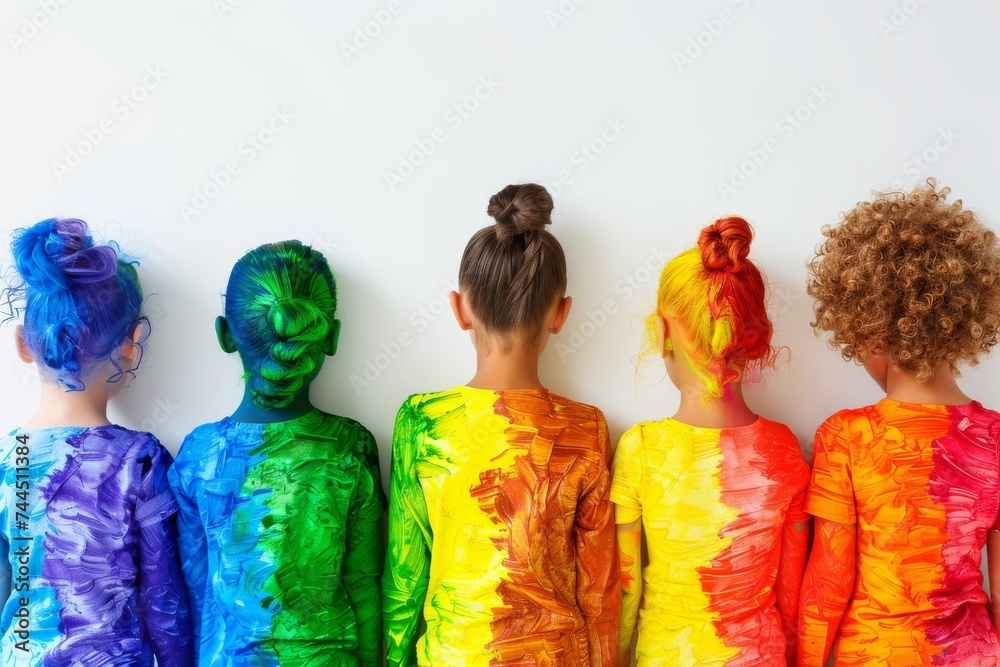 LGBTQ Pride diversity audit. Rainbow key feature colorful gender ...
