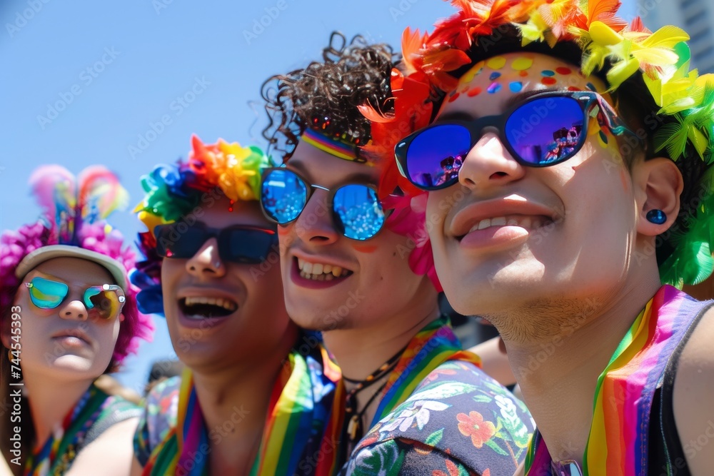 LGBTQ Pride scheme. Rainbow orchid colorful lesbian flag diversity Flag ...