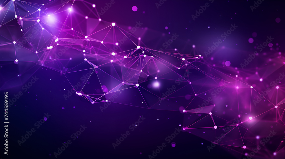 Gradient Purple Technology Lines Background,Abstract light purple background with connecting ...