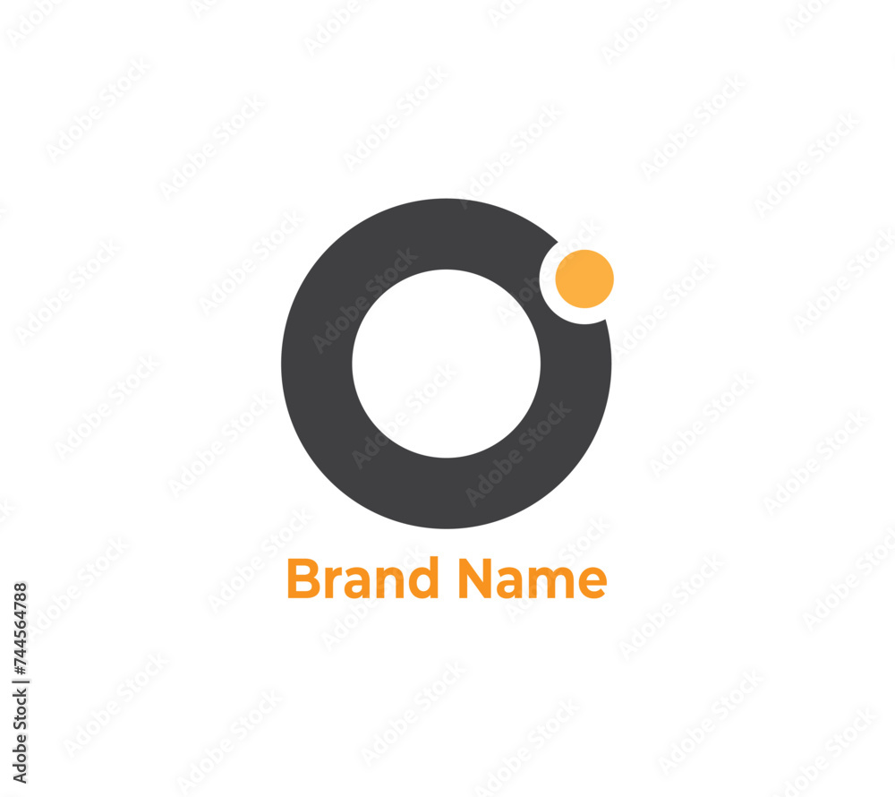 O Letter Logo. EPS file. Editable Color. CMYK Color mode. Free Font ...
