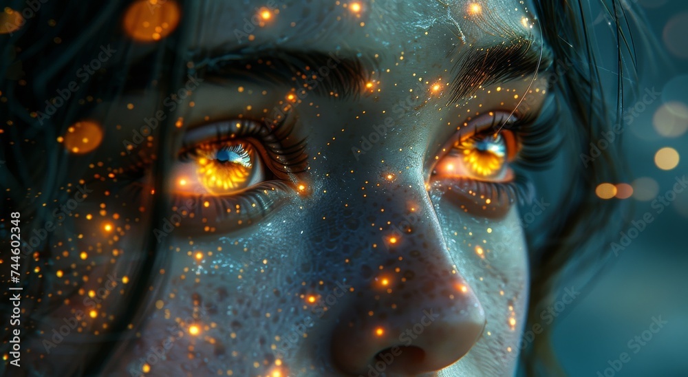 An enigmatic woman stares boldly, her face shrouded in a veil as her ...