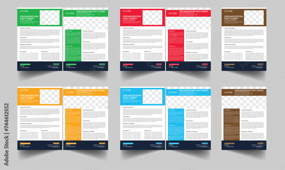 Technical Data Sheet layout template. Product Catalogue & modern a4 ...