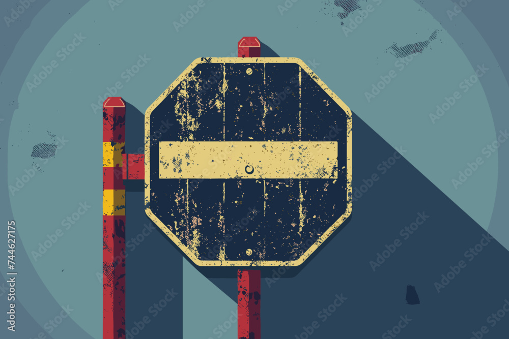 Prohibited Entry: Warning Sign Against Unauthorized Access, High ...