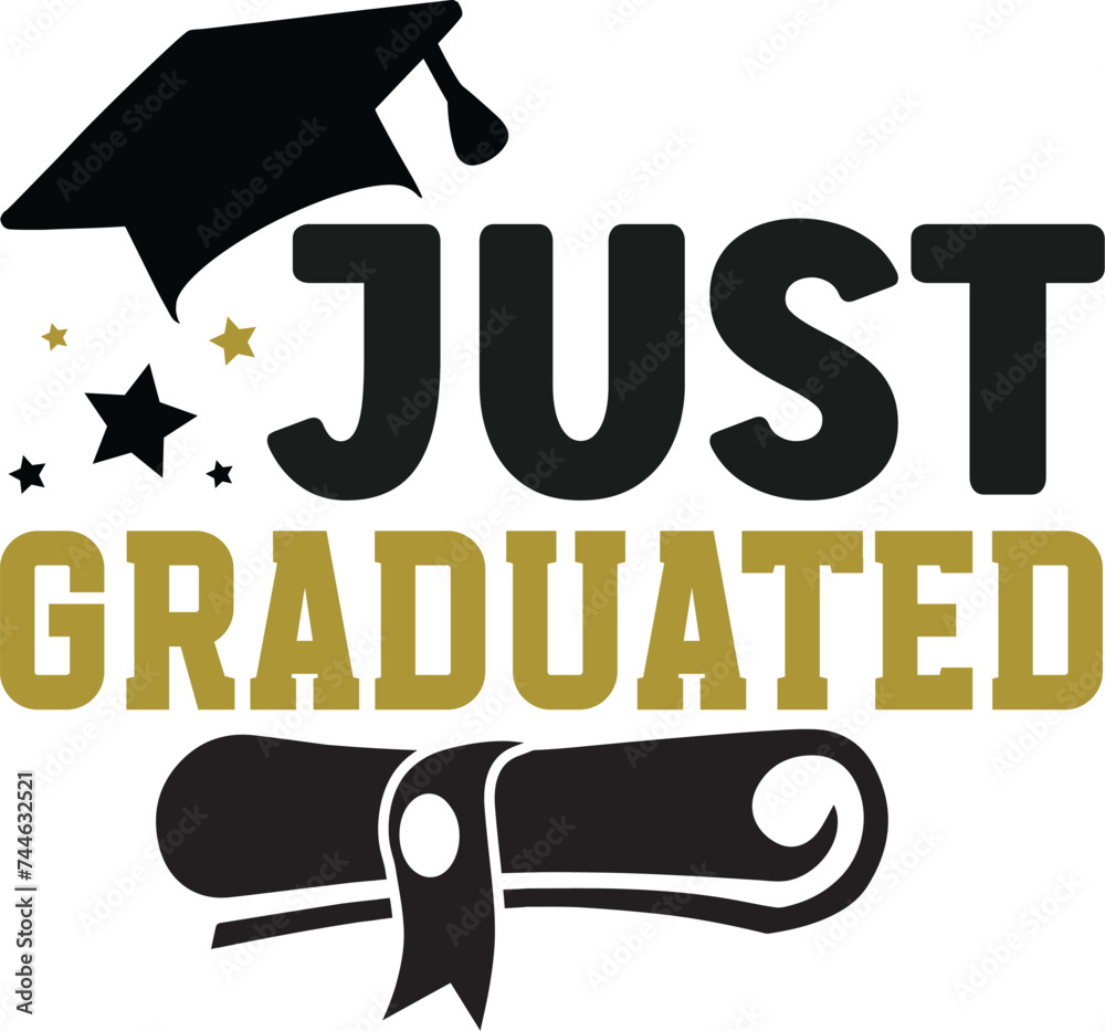 Graduation EPS File easy editing Stock Vector | Adobe Stock