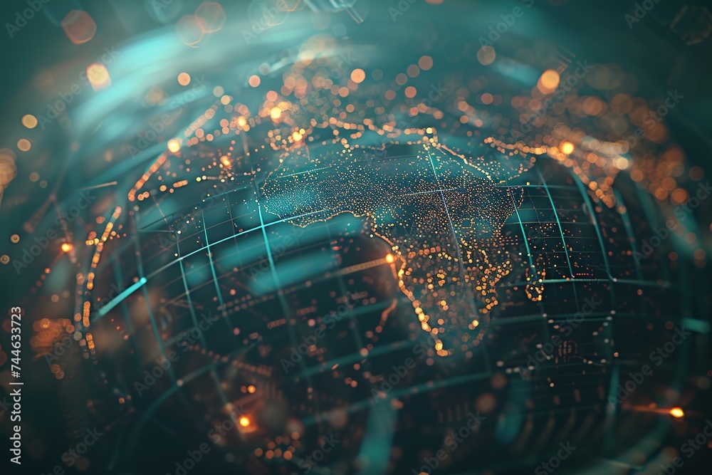 Network background images concept world map point and line node ...