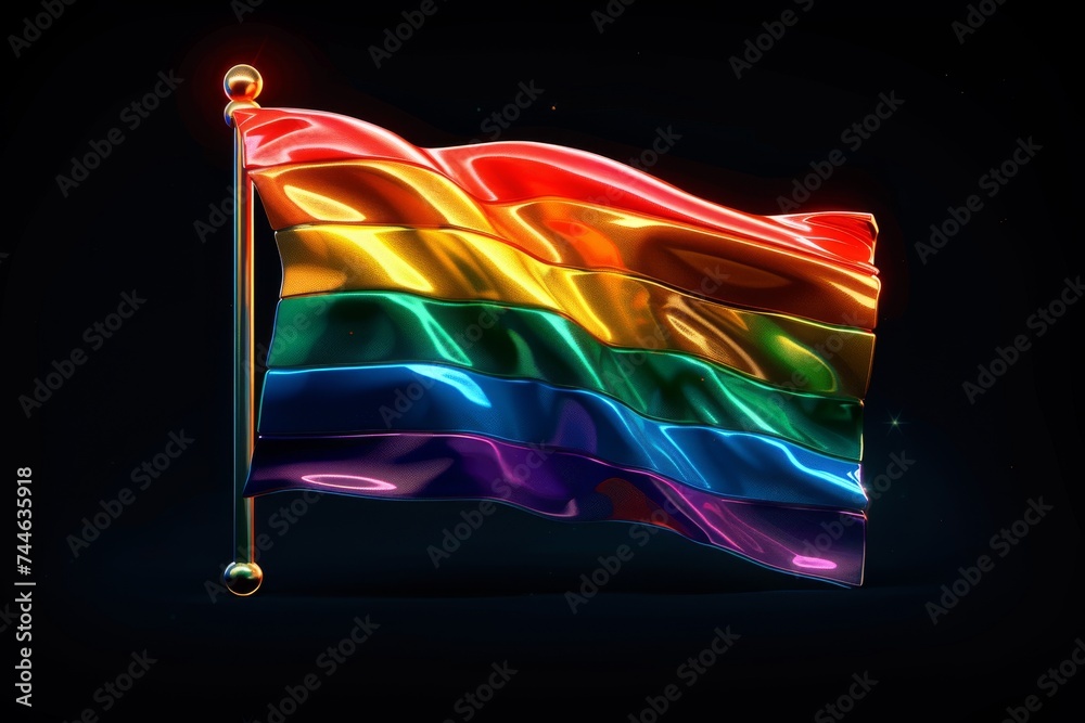 LGBTQ Pride ethereal. Rainbow pronoun celebration colorful intergender ...