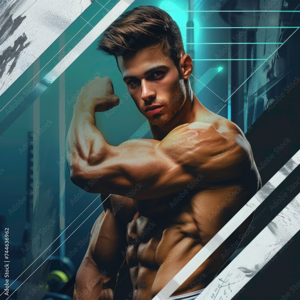 Gym and fitness training social media background. Gym poster background ...