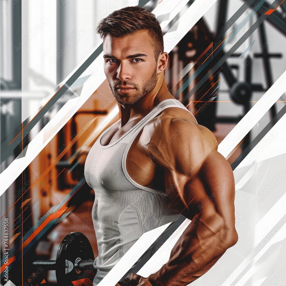 Gym and fitness training social media background. Gym poster background ...