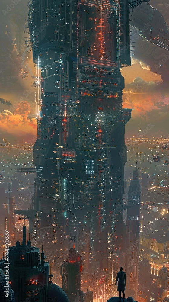 Experience a dystopian future where cyberpunk cities harbor ...