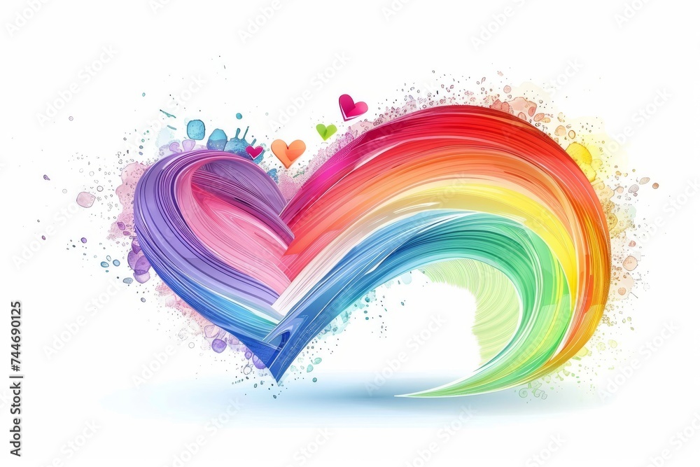 LGBTQ Pride brachigender. Rainbow genderfluid colorful gender ...