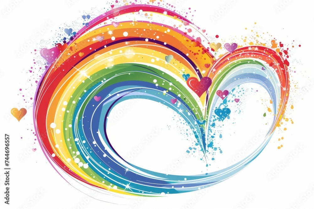 LGBTQ Pride tailor made. Rainbow higgledy piggledy colorful diversity ...