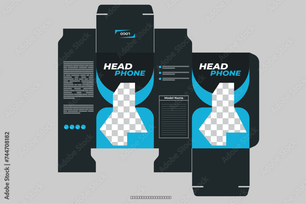 Packaging box design template Stock Vector | Adobe Stock