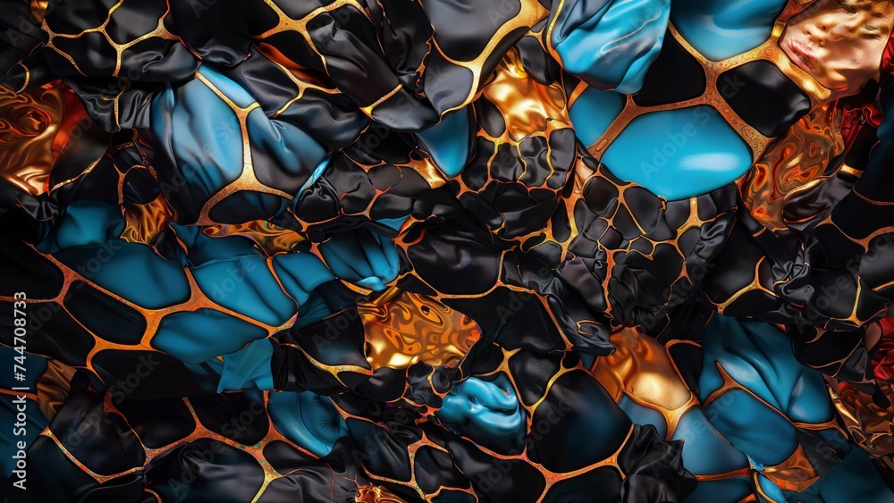 Let the vibrant hues of this stunning glass wall mesmerize you. Step ...