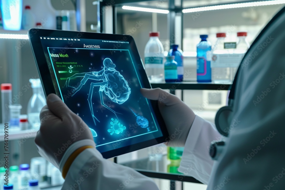 A montage of a female doctor engaging in various activities involving ...