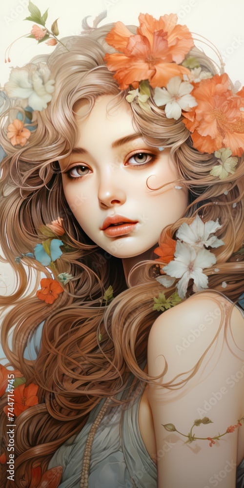 High Resolution Fairy Princess Portrait with Detailed Digital Painting ...