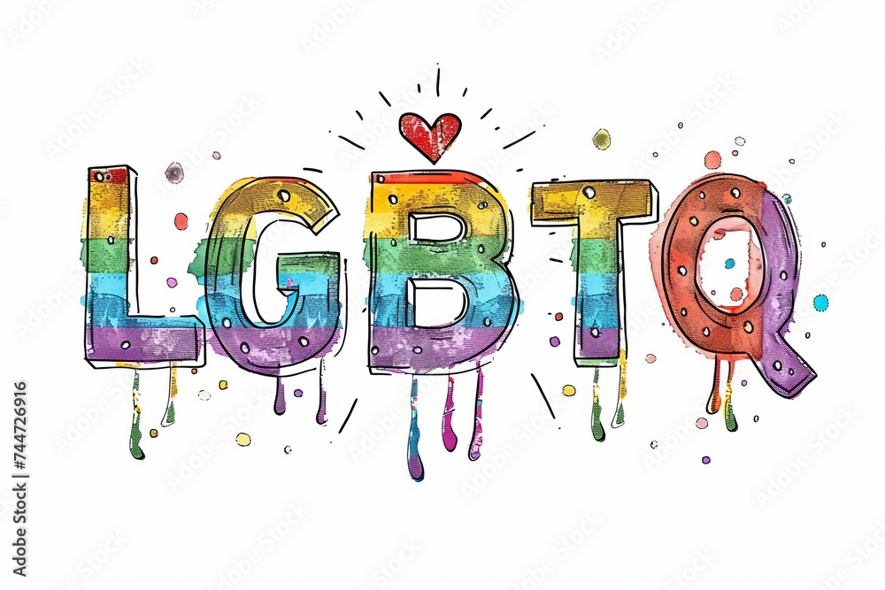 LGBTQ Pride lgbtqqia2s+. Rainbow vendgender colorful intercultural ...