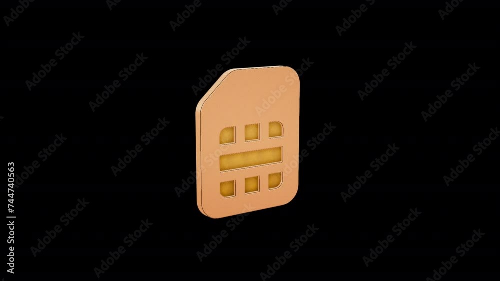 Hyper-realistic 3D visualization of SIM symbols. Upgrade your project's ...