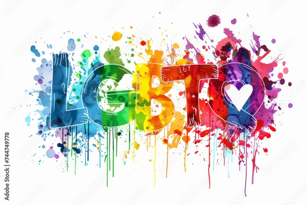 LGBTQ Pride authenticity. Rainbow gradient colorful allyship diversity ...