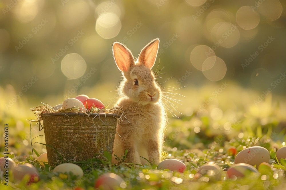 rabbit, easter egg, egg, animal, easter, ester, happy, background ...