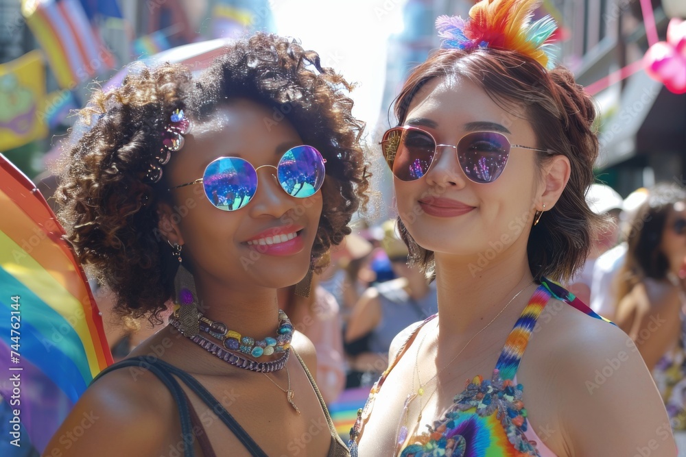 LGBTQ Pride diversity dialogue. Rainbow diversity perception colorful ...