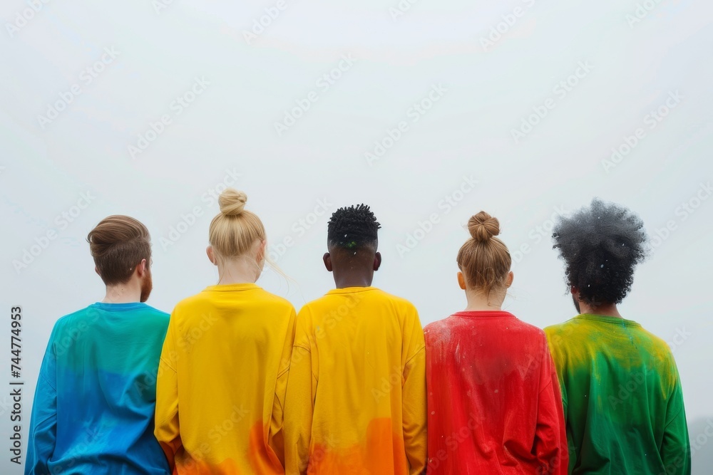 LGBTQ Pride world peace. Rainbow kind heartedness colorful tie dye ...