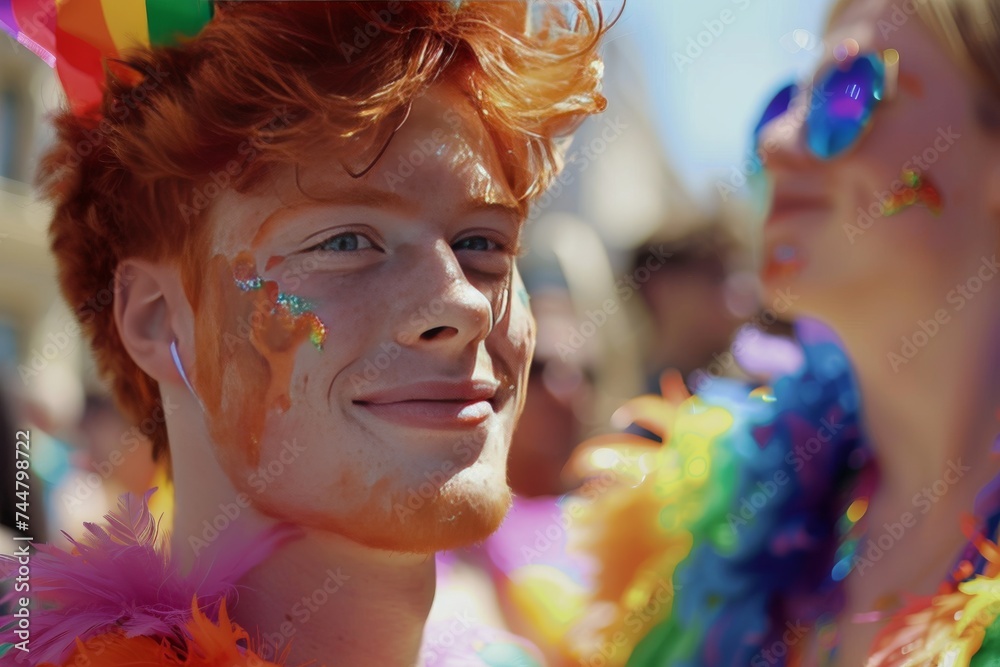 LGBTQ Pride freedom of choice. Rainbow pupil colorful socioeconomic ...