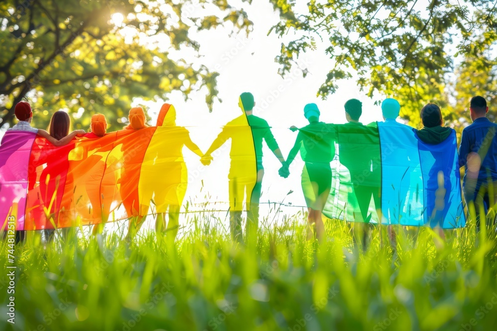 LGBTQ Pride amaranth purple. Rainbow custom built colorful commitment ...