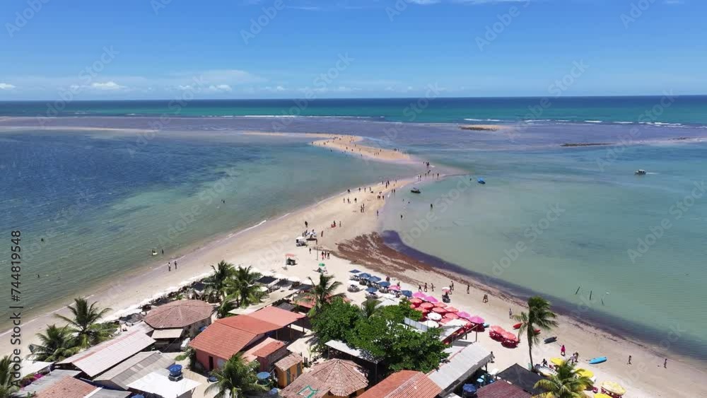Moses Way At Santa Cruz Cabralia Bahia Brazil. Aerial Beach Santa Cruz ...