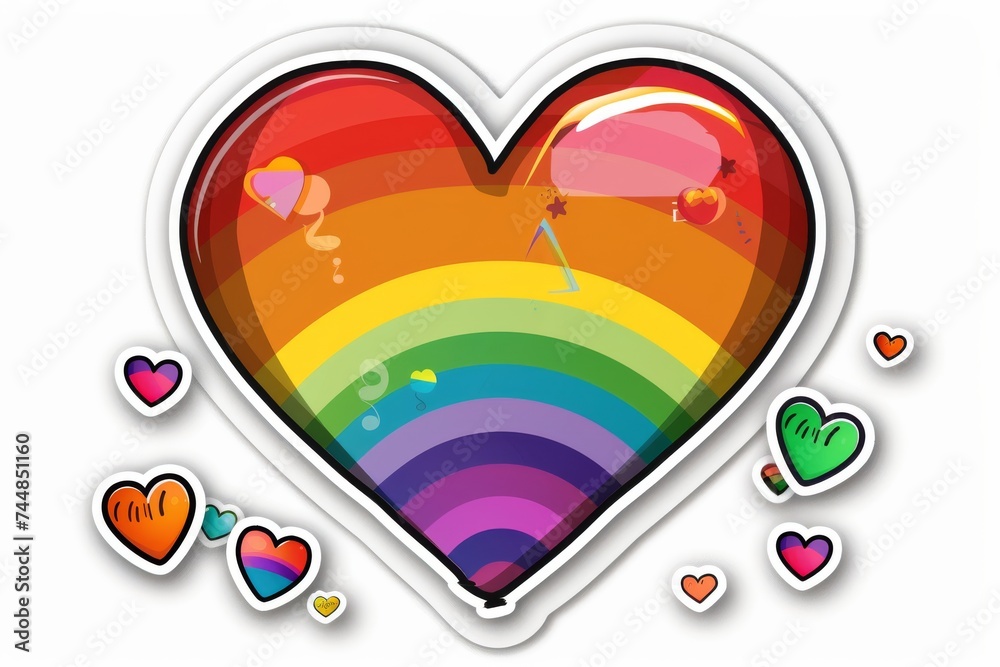 LGBTQ Pride pro lgbtq+ movement. Rainbow collaborative decision-making ...