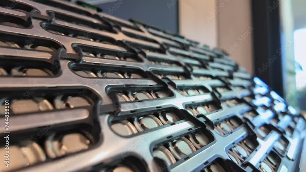 Electric car battery pack, green energy concept. Electric vehicle ...