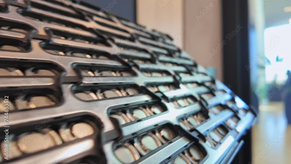 Electric car battery pack, green energy concept. Electric vehicle ...