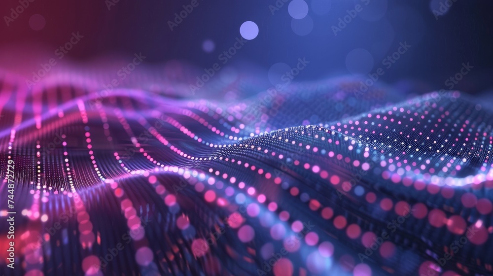 Big Data Visualization Showcasing Information Analytics With Abstract Streams Of Information