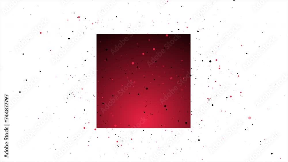 Dark red square and small dots abstract geometric background. Seamless ...