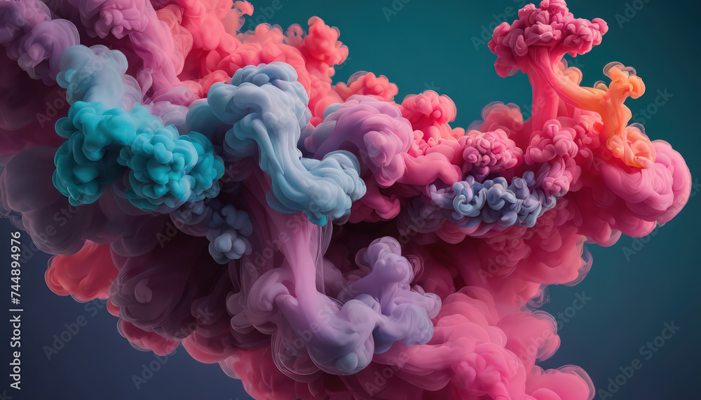 explosion of smoke or background smoke, background abstract or abstract ...