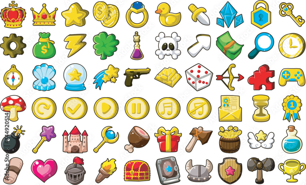 Icon of game art. Driving games and shooting games. Premium game icon ...